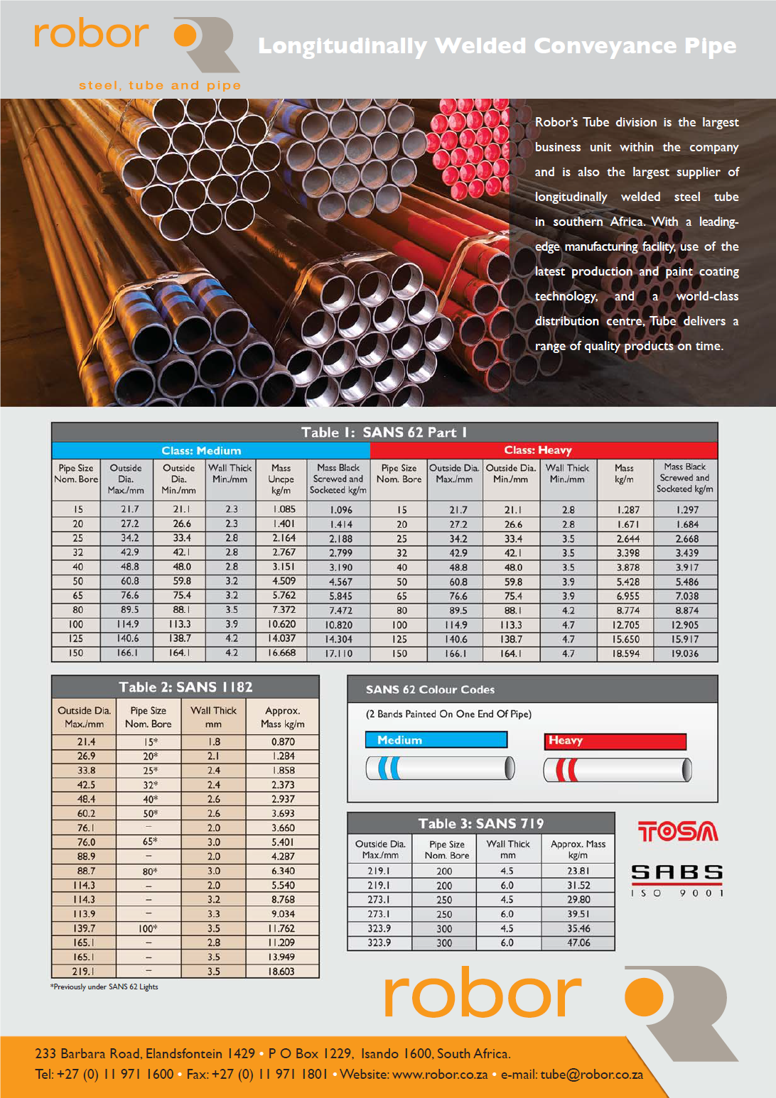 Avidan (Pty) Ltd - Data Sheets